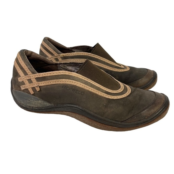 Merrell | Shoes | Merrell Womens Willow Chocolate Brown Slip On Genuine ...